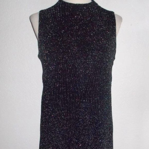 Beige by eci | Dresses | Beige By Eci New York Sz Large Black Metallic ...
